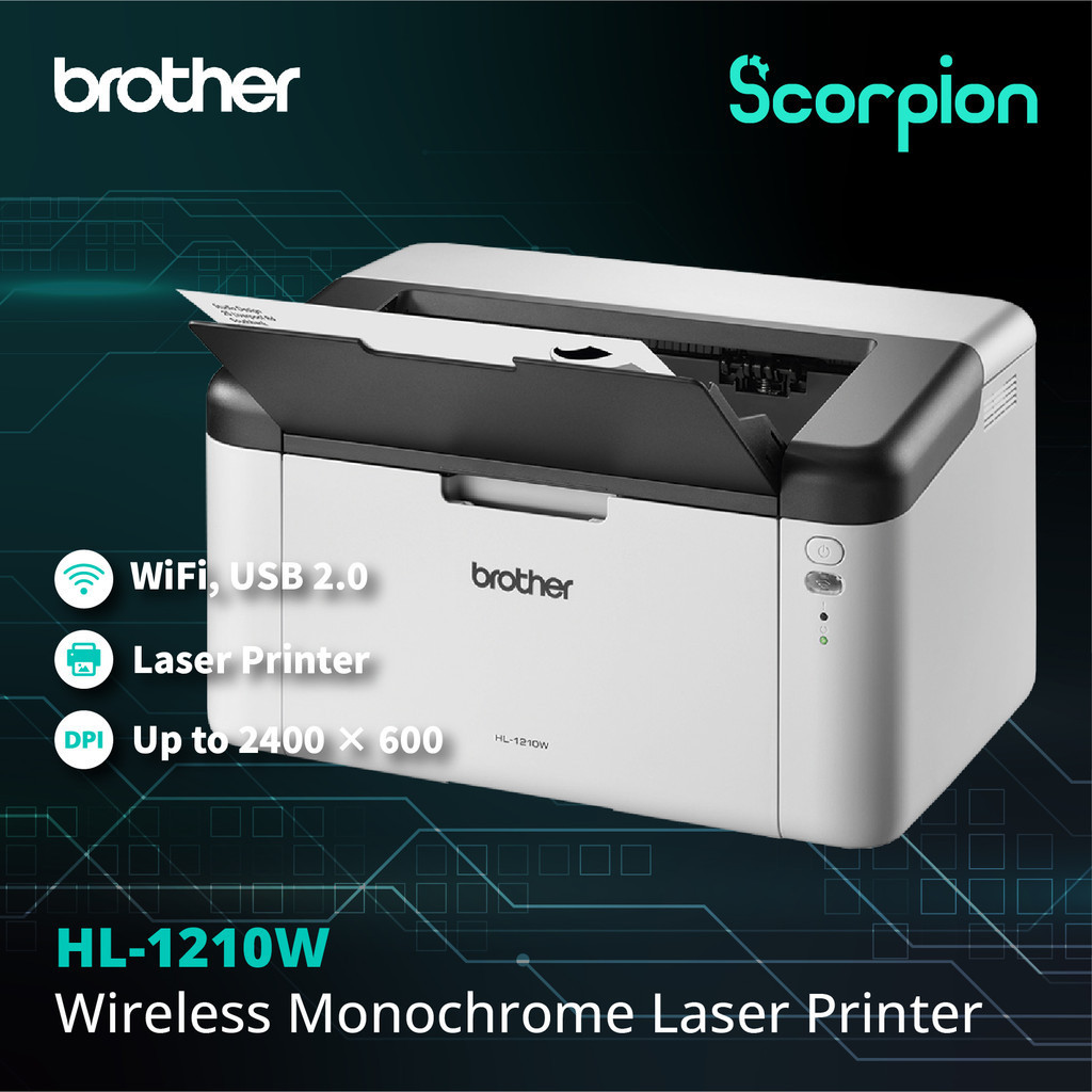 Brother HL-1210W Wireless Monochrome Laser Printer | Shopee Malaysia