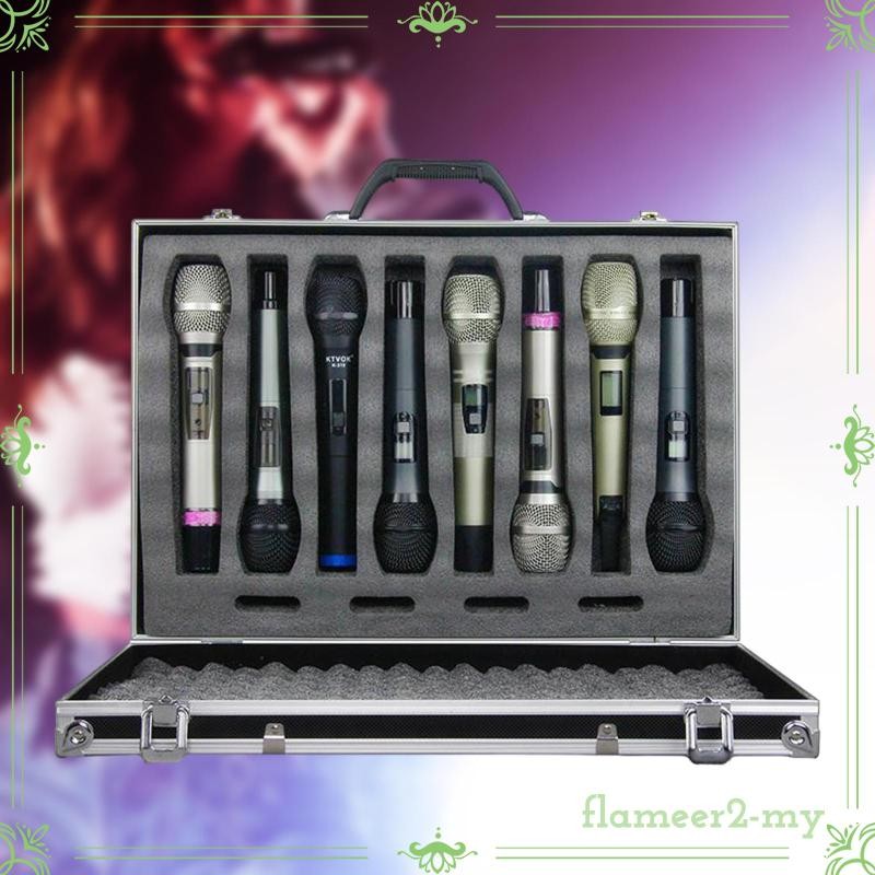 [FlameerdbMY] Case Mic Carrying Case Aluminum Alloy Broadcasting Mic ...