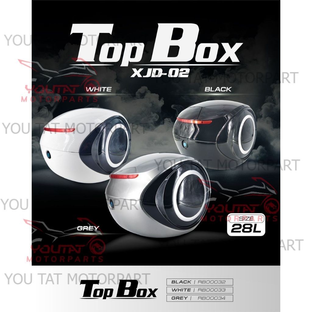 MAGIC BOY XJD-02 UNIVERSAL TOP BOX SIPUT ALLEN 28L REAR BOX SIPUT ALLEN ...