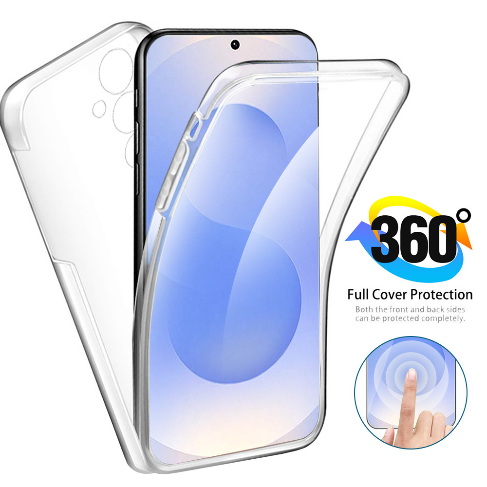 For Samsung Galaxy A36 5G Case 360° Full Body Clear Cover Samsang A36 A36 36A PET+PC Front Back ...