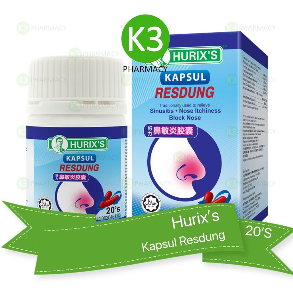Hurix's Kapsul Resdung (20'S) | Shopee Malaysia