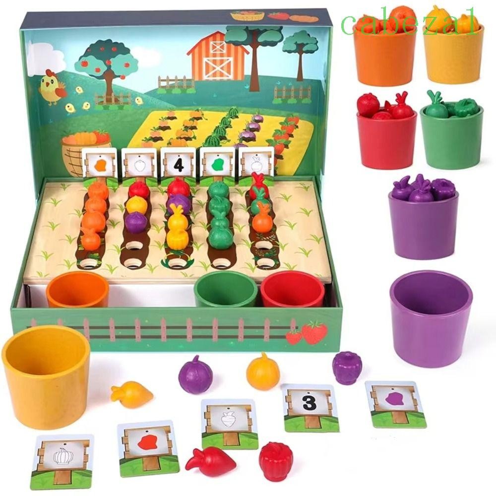 CABEZA Counting Shape Matching Farm Game, Early Education Color ...