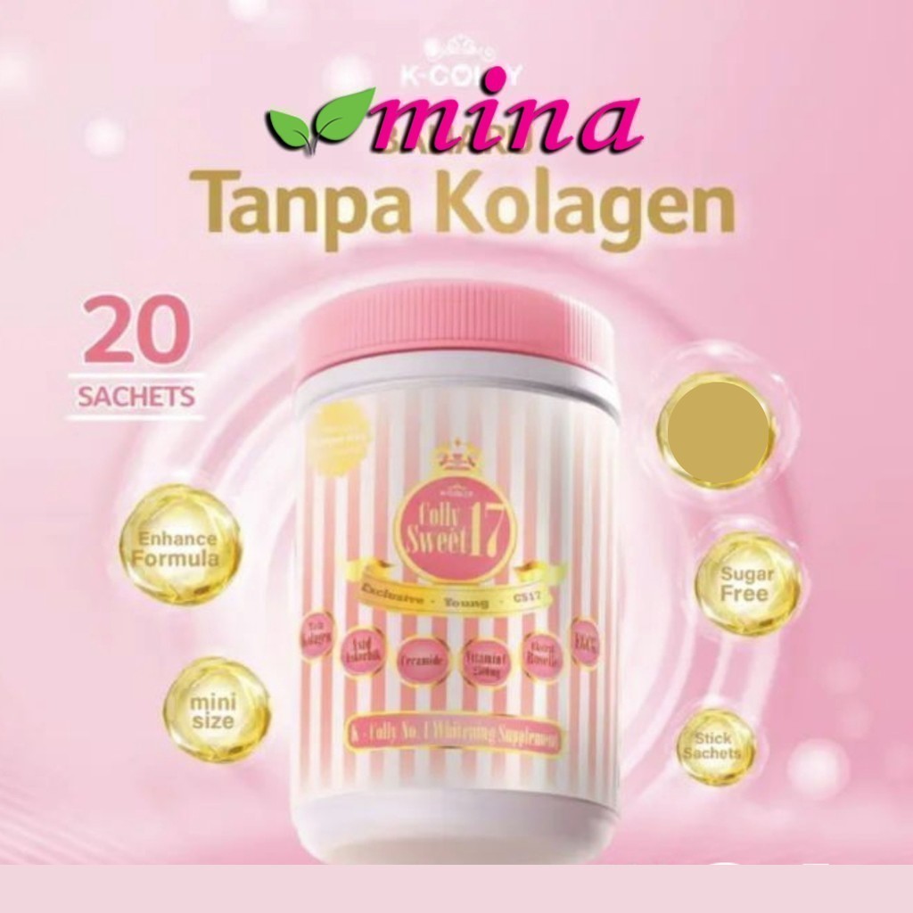 (TRAVEL) K COLLY Sweet 17 Botol 20s 180g Korea Pearl Powder Collagen ...