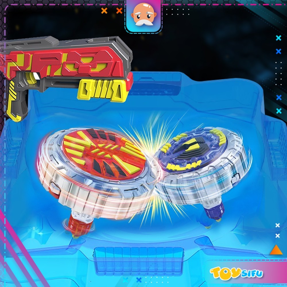 100% Original Spin Fighters Cartoon Series Top Shooting Blaster Toy Sky ...