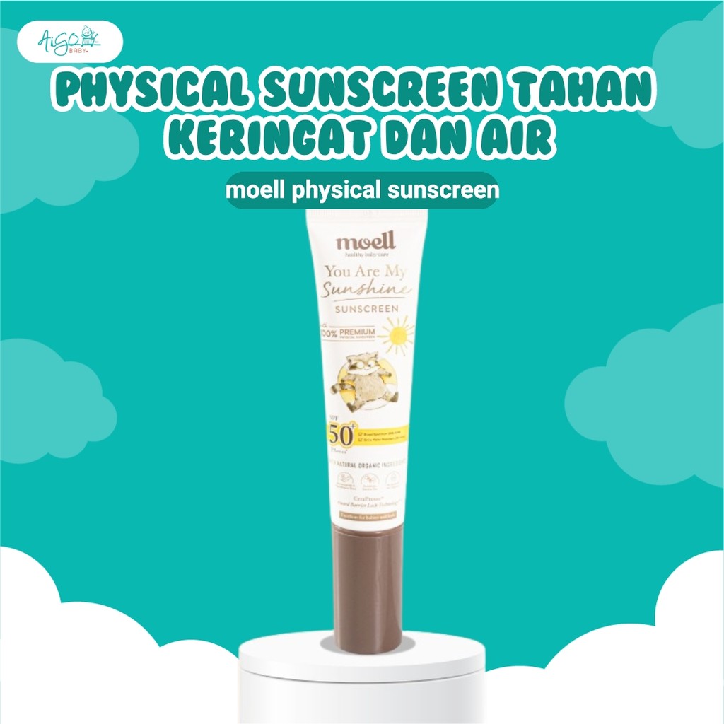 Moell Physical Sunscreen for Children & Babies SPF 50+ (PA++++) 30 gr ...