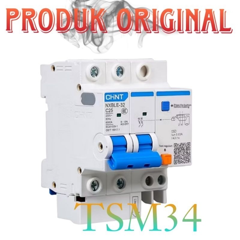 Chint RCBO NXBLE-63 2P 32A (30mA) | Shopee Malaysia