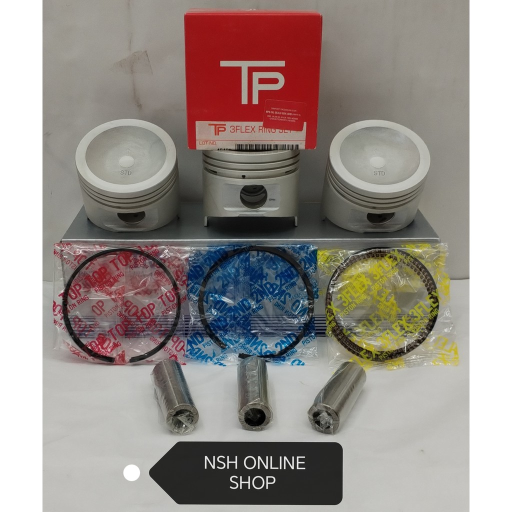 Piston Assy (TRIM)+Piston Ring (TP JAPAN) for Perodua Kancil 850 "66 ...