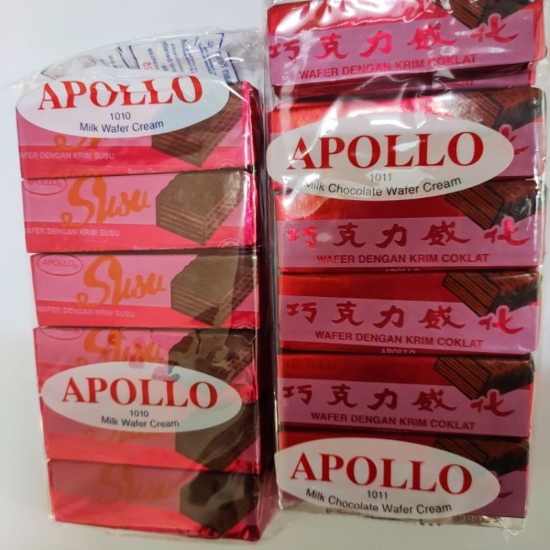 Apollo Milk Chocolate Wafer Cream (12pcs×12g) | Shopee Malaysia