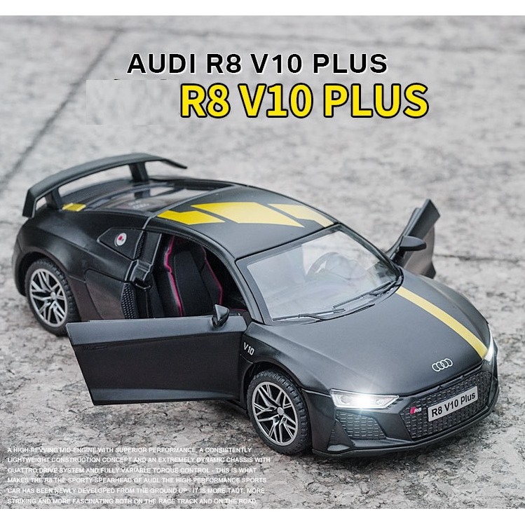 Scale Finished Model Car 1:32 for Audi R8 V10 Alloy Sports Car Audi TT ...