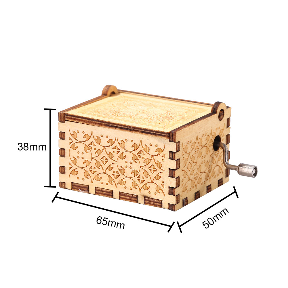 itechcool Wooden Elegant Music Box Manual Graduation Music Box for ...