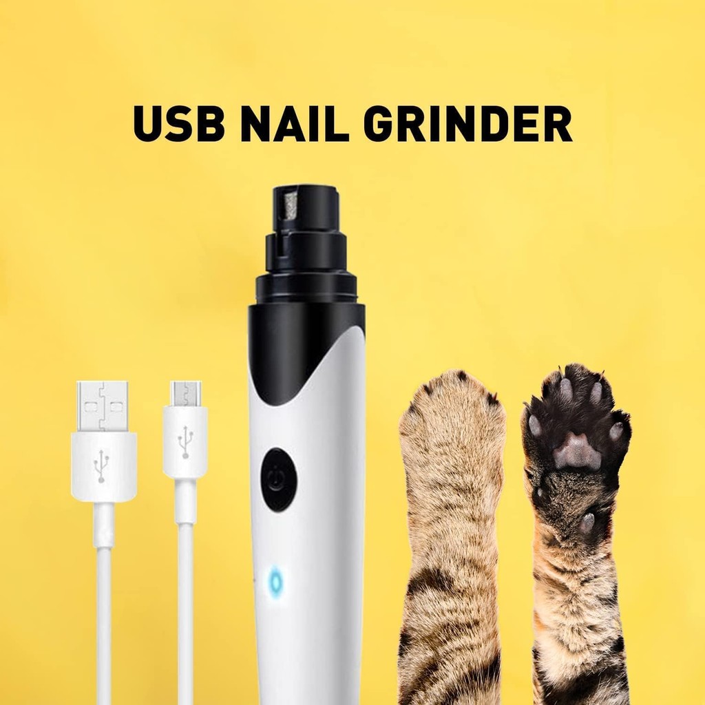 Floofi WhisperLite USB Nail Grinder (Low Noise, Quick Charging, Emery ...