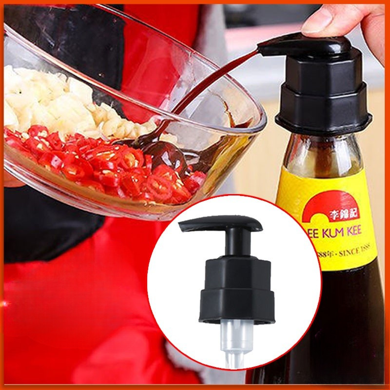 Vacuum Pump Head Oil Pressure Nozzle Tomato Chili Oyster Sauce Bottle Mouth Squeezer Kitchen ...