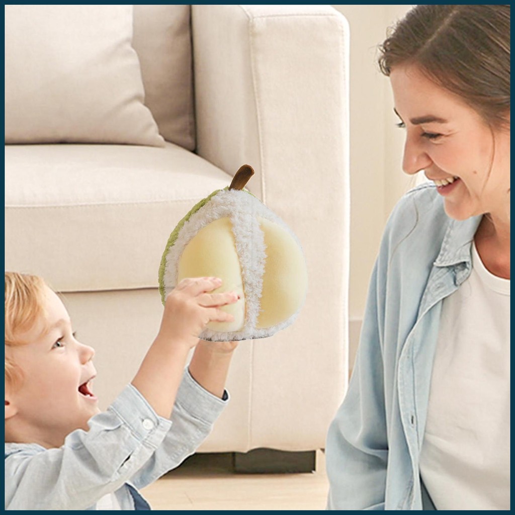 Stuffed Fruit Plush Toys Huggable Soft Plush Durian Doll Cute Stuffed ...