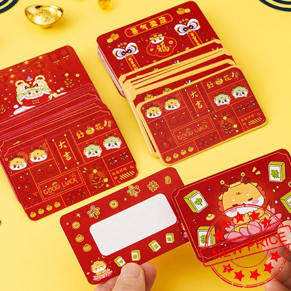 New Year Scratch Card Reward Card Diy Handwritten Fun Wish Card Scratch ...