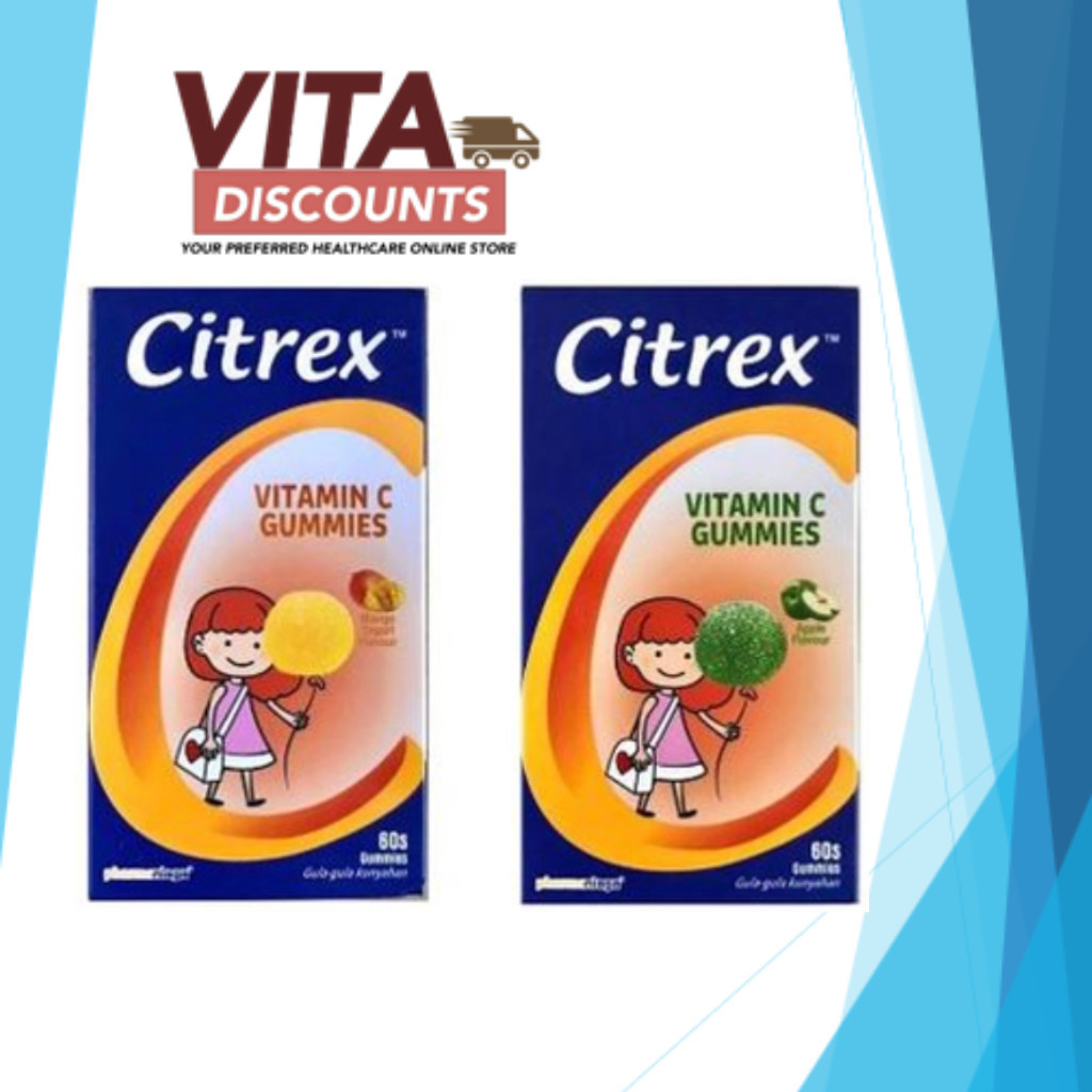 CITREX VITAMIN C GUMMIES APPLE / MANGO YOGHURT FLAVOUR 60S | Shopee ...