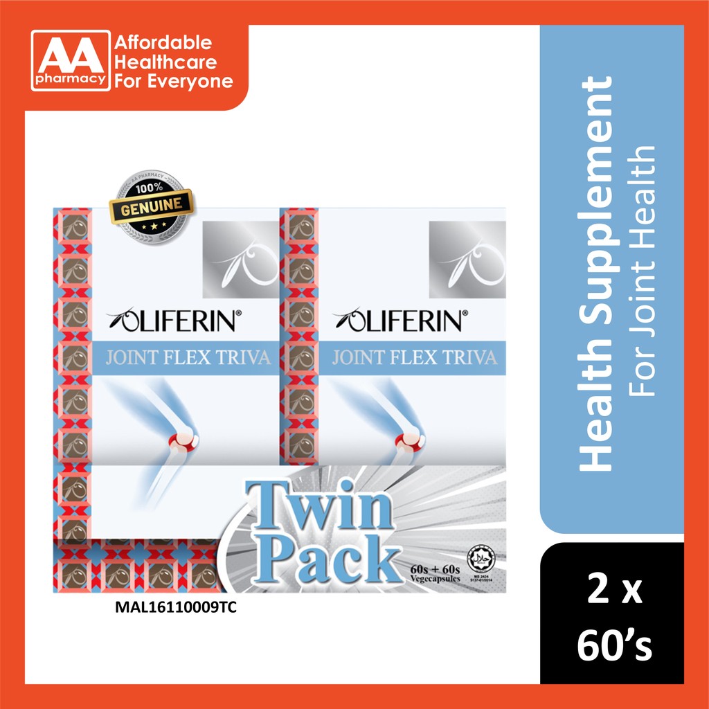 Nutriva Oliferin Joint Flex Triva Vegecapsule 2x60's | Shopee Malaysia
