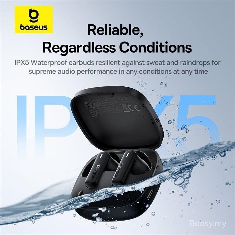 [NEW LAUNCH] Baseus Bowie E19 TWS Sport Edition IPX5 Waterproof Wireless Earbuds Bluetooth 5.3 ...
