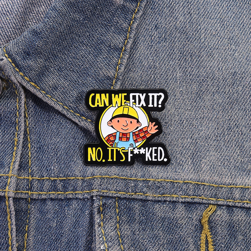 A Spoof Cartoon Construction Character of A Construction Worker Named ...