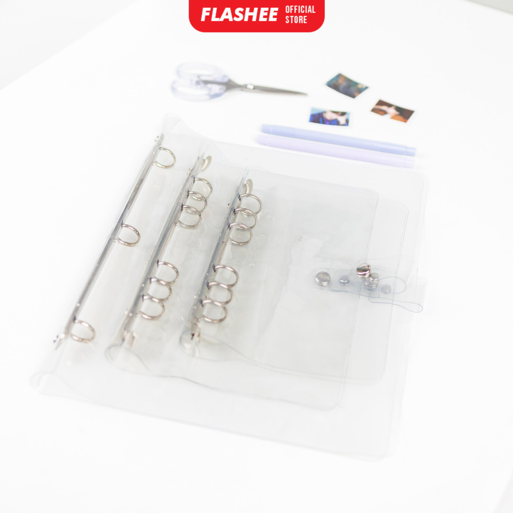 Binder A5 Transparent Cello Binder PVC Cover Transparent A6 A4 Binder ...