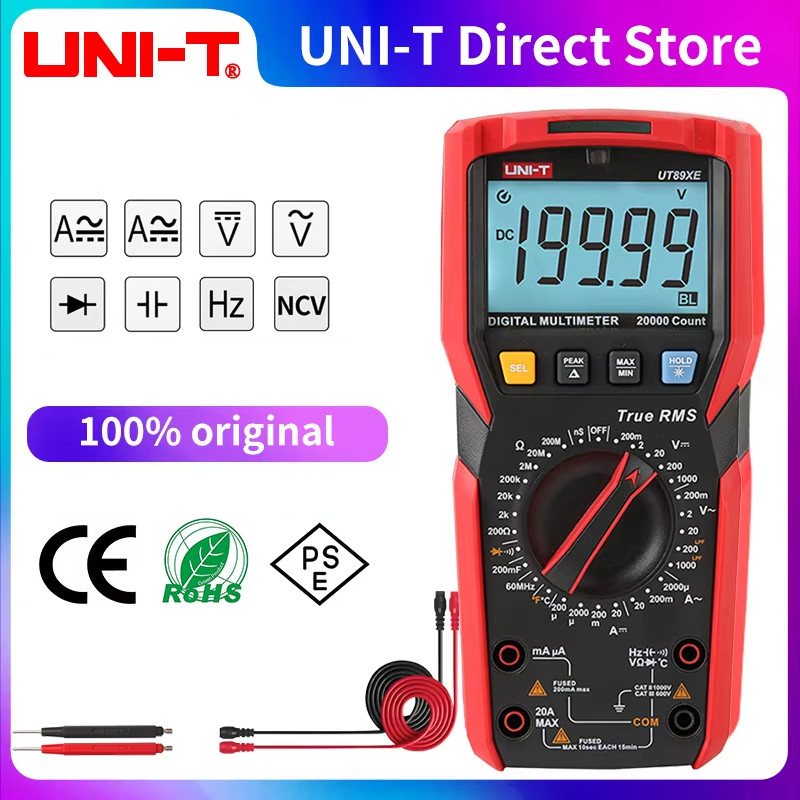 UNI-T UT89XD UT89X True RMS Multimeter Digital Professional Electrical ...
