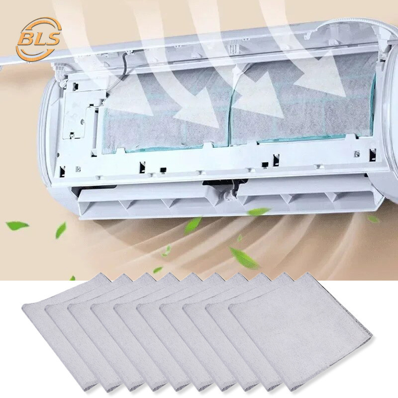 20 Pcs/ Set DIY Cuttable Ultra-thin Non-woven Air Conditioner Filter ...
