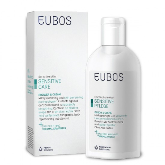 Eubos Sensitive Shower & Cream 200ml (After sport cleanser) | Shopee ...