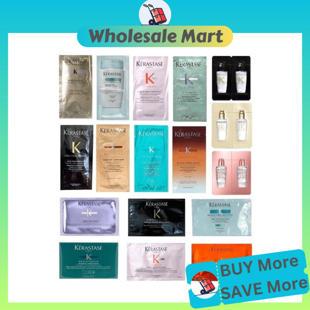 Kerastase Travel Trial Sachet Pack 10ml / 15ml ( Shampoo / Masque ...