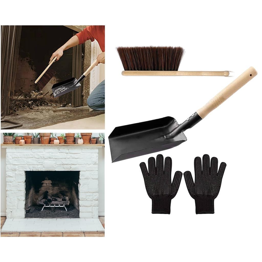 [sxkgeqs] And Hearth Brush Set Dustpan Brush Heavy Duty Dust Pan Dust ...