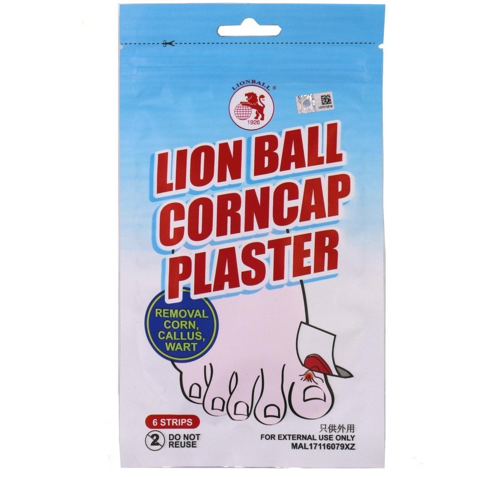 EXP 06/2024 Lion Ball Corn Cap Plaster ( 6 Strips ) | Shopee Malaysia