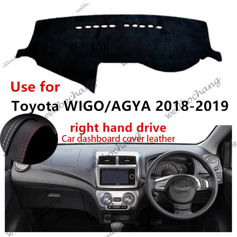 Factory leather,polyester,flannel Car Dashboard cover For TOYOTA WIGO ...