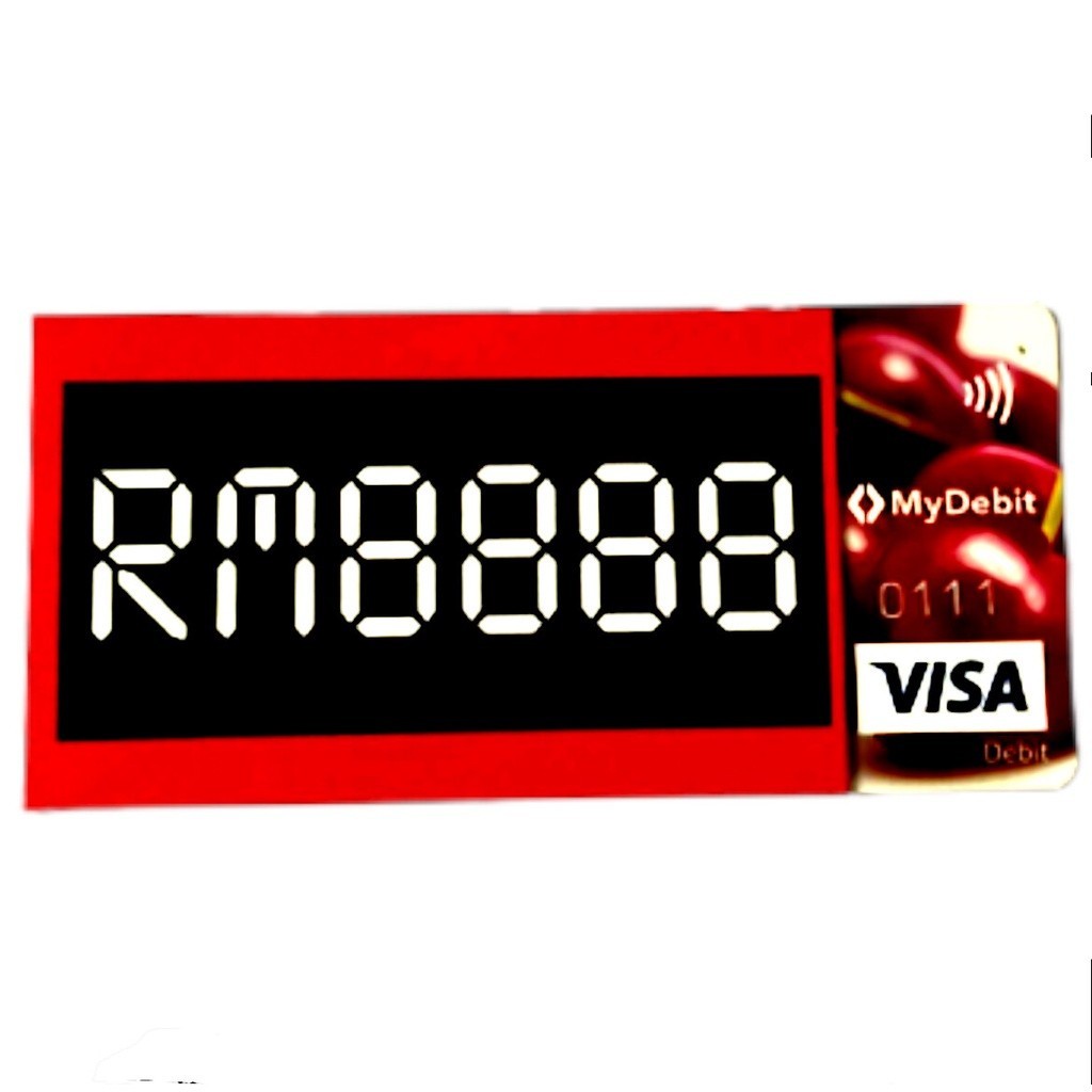 Tanda harga 4 angka / Tanda harga DIY / Label kad Harga ubah suai ...