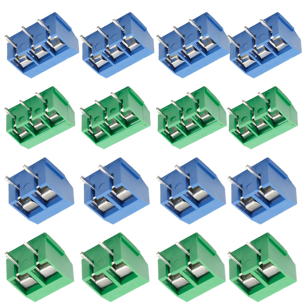 keepdreaming 50/100Pcs KF301 2P/3P PCB Mount Screw Terminal Block ...