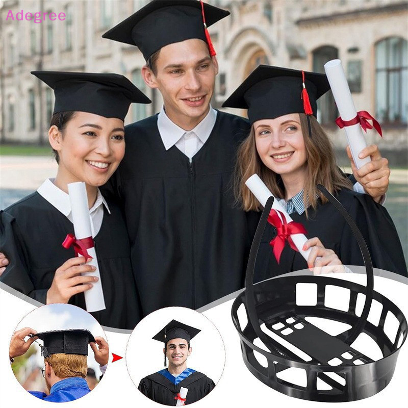 Adegree Graduation Cap Adjustable Graduation Hat Holder Secure Grad Cap ...