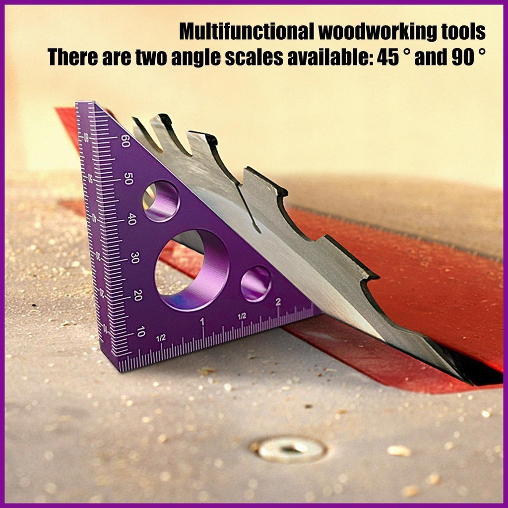 Square Ruler Metric/Inch Scale Carpenters Square Triangular Height ...