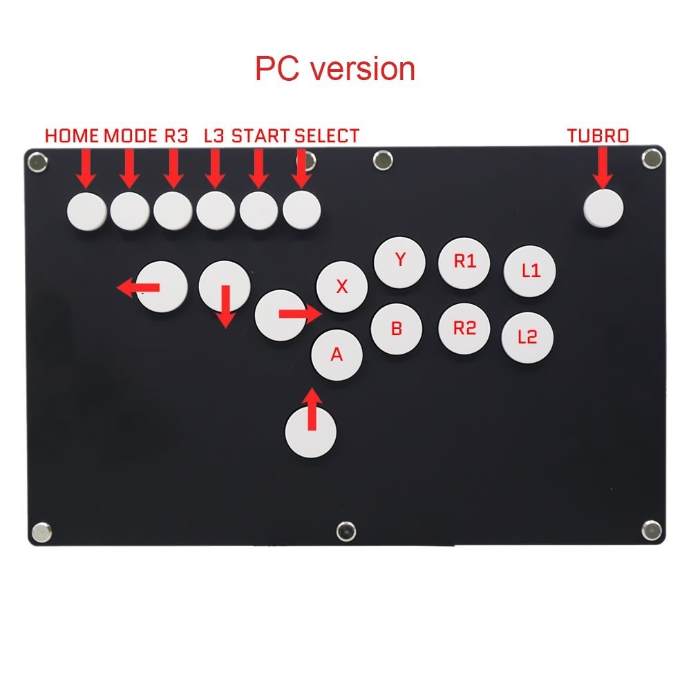 HIT-W002 All Buttons Hitbox Style Arcade Game Console Joystick Fight ...