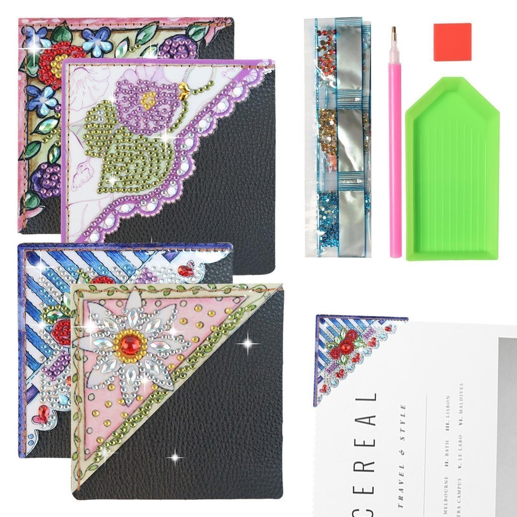 Crystal Art Corner Bookmark Gem Art Book Coner Mark Making Kit Handmade ...
