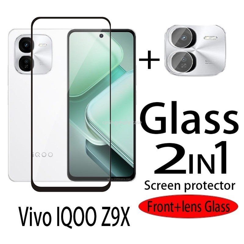 2 in 1 Camera Screen Protector For Vivo IQOO Z9X IQOO Z9 iQOOZ9x iQOO Z9 Turbo 2024 Tempered ...