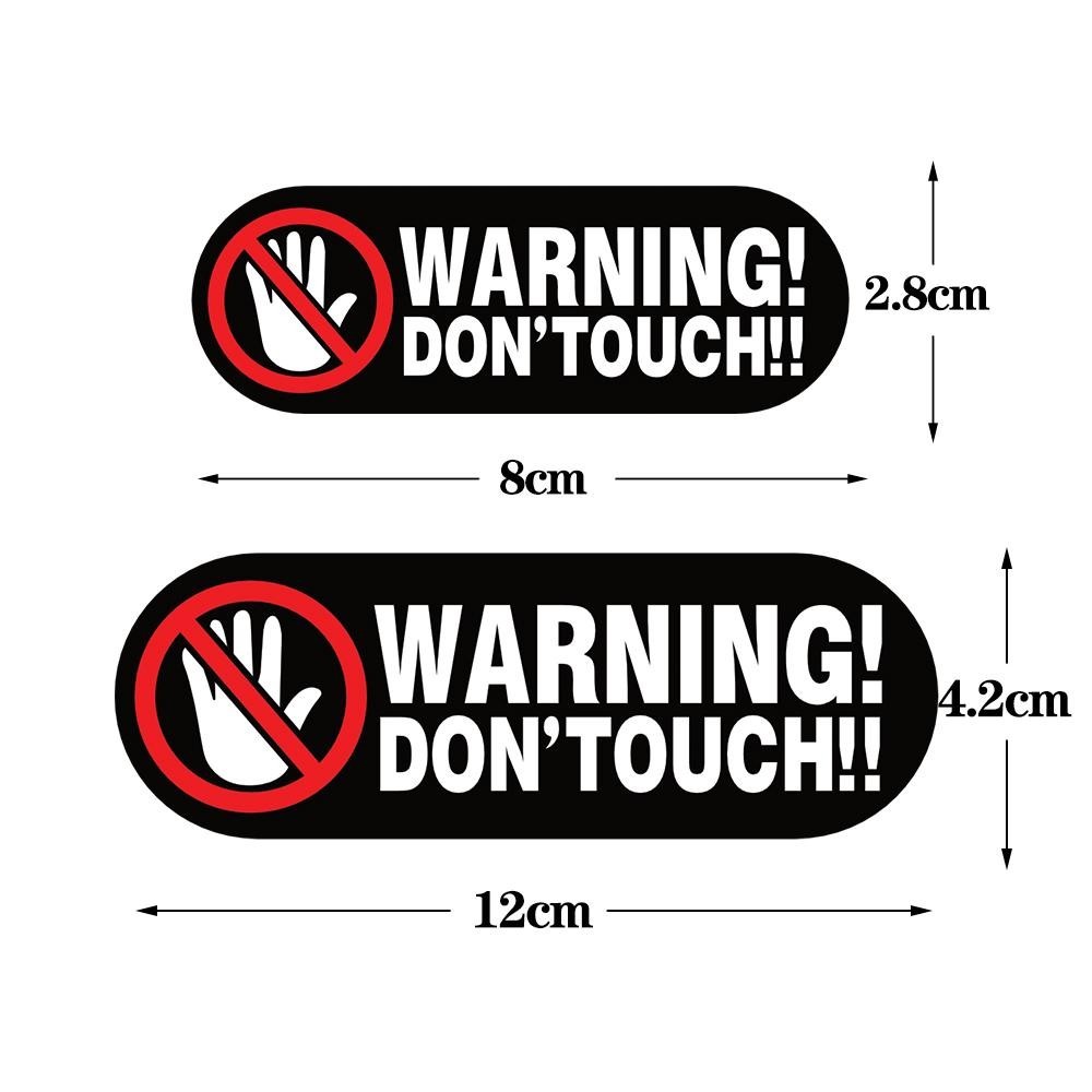 Warning Stickers Do Not Touch My Car Decor Luminous Stickers/reflective ...