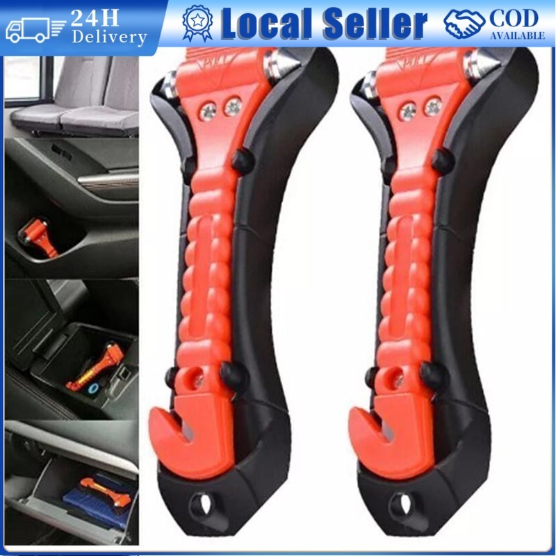 Car Emergency Escape Window Breaker 2 IN 1 Car Safety Hammer and Seat ...
