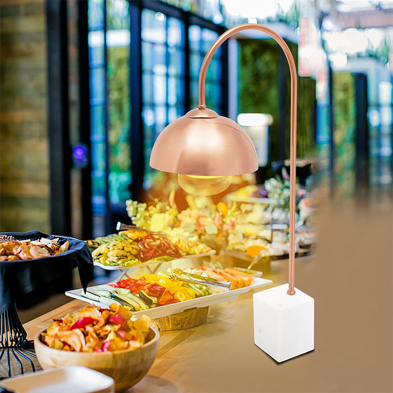 LAMPU PENEBAT MAKANAN BUFFET WARMER LAMP, MARBLE BASE & 275W BULB ...