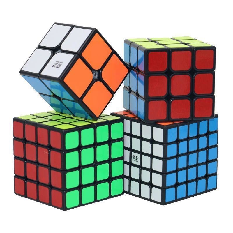 Mfl4.30m Qiyi Rubik's Cube Two Three Four Fifth-Order Pyramid Maple ...