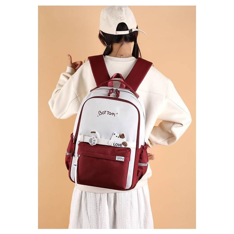 Schoolbag High-value Middle School Students Multi-compartment Backpack ...
