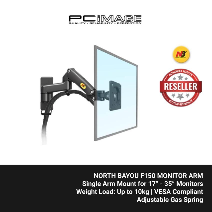 NB NORTH BAYOU F150 GAS STRUT FLEXI WALL MONITOR MOUNT ARM FOR 17"-35 ...