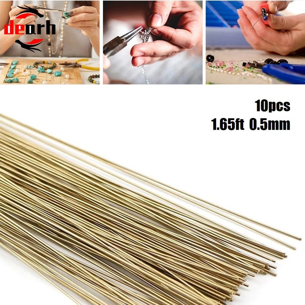 {DRHT} 1.64ft Silver Welding Rods Gold Soldering Wire Soldering Rods ...