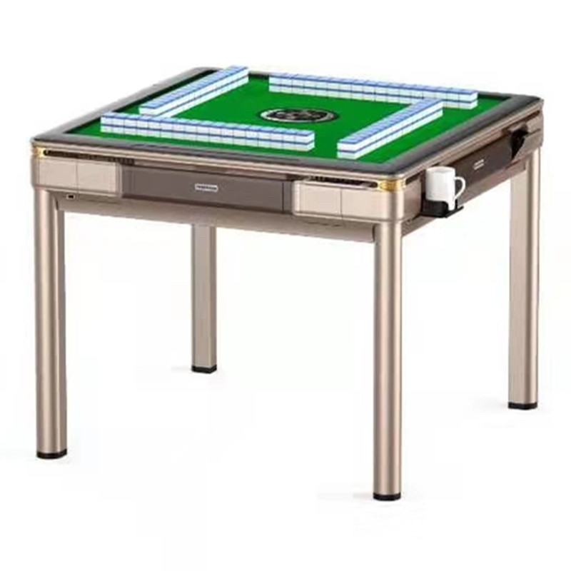 全自动四口麻将机静音充电餐桌两用折叠麻将机Fully automatic four-port mahjong machine silent ...