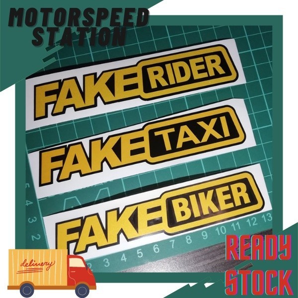 Sticker Pantul Cutting Reflective Fake Biker/Fake Rider/Fake Taxi ...