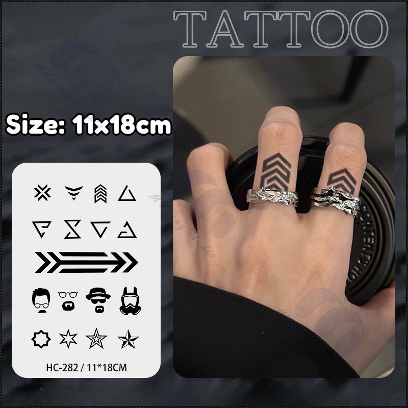 【MF Magic Tattoo】Finger Temporary Tattoo Waterproof Long Lasting Fake ...