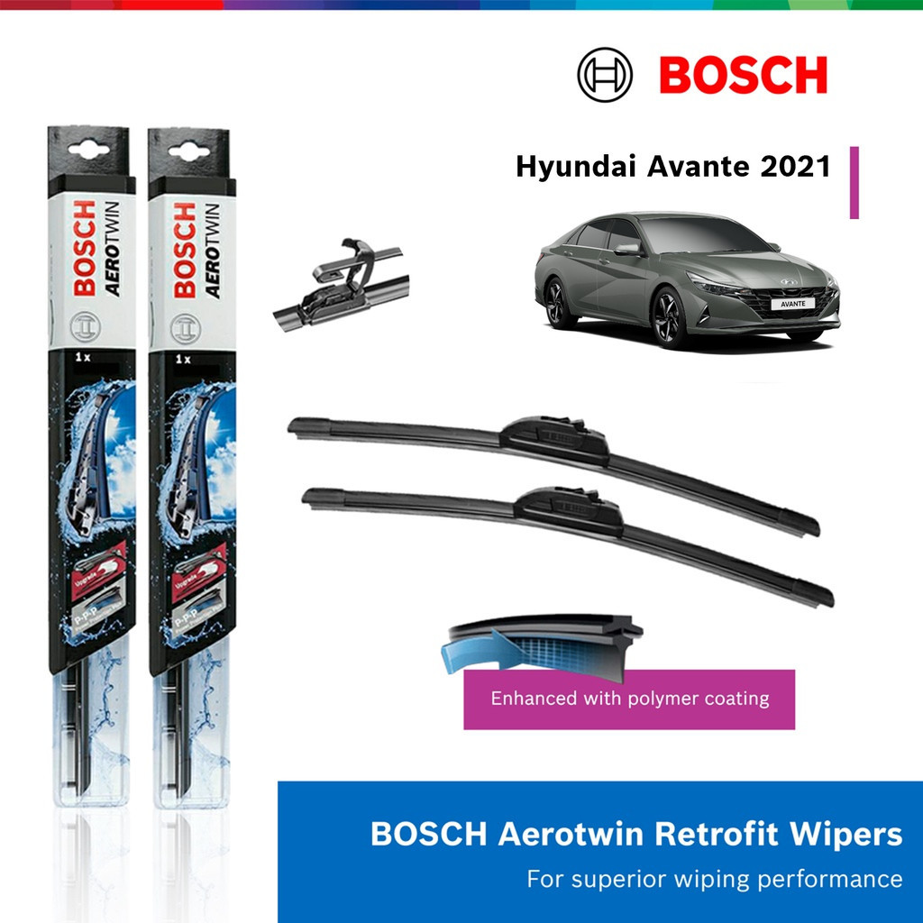 Bosch Aerotwin U-Hook Wiper Set for Hyundai Avante 2021 (26"/16 ...