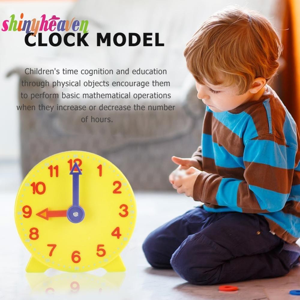 [shinyheaven.my] Clock Model Early Learning Time Montessori Toy (12H ...