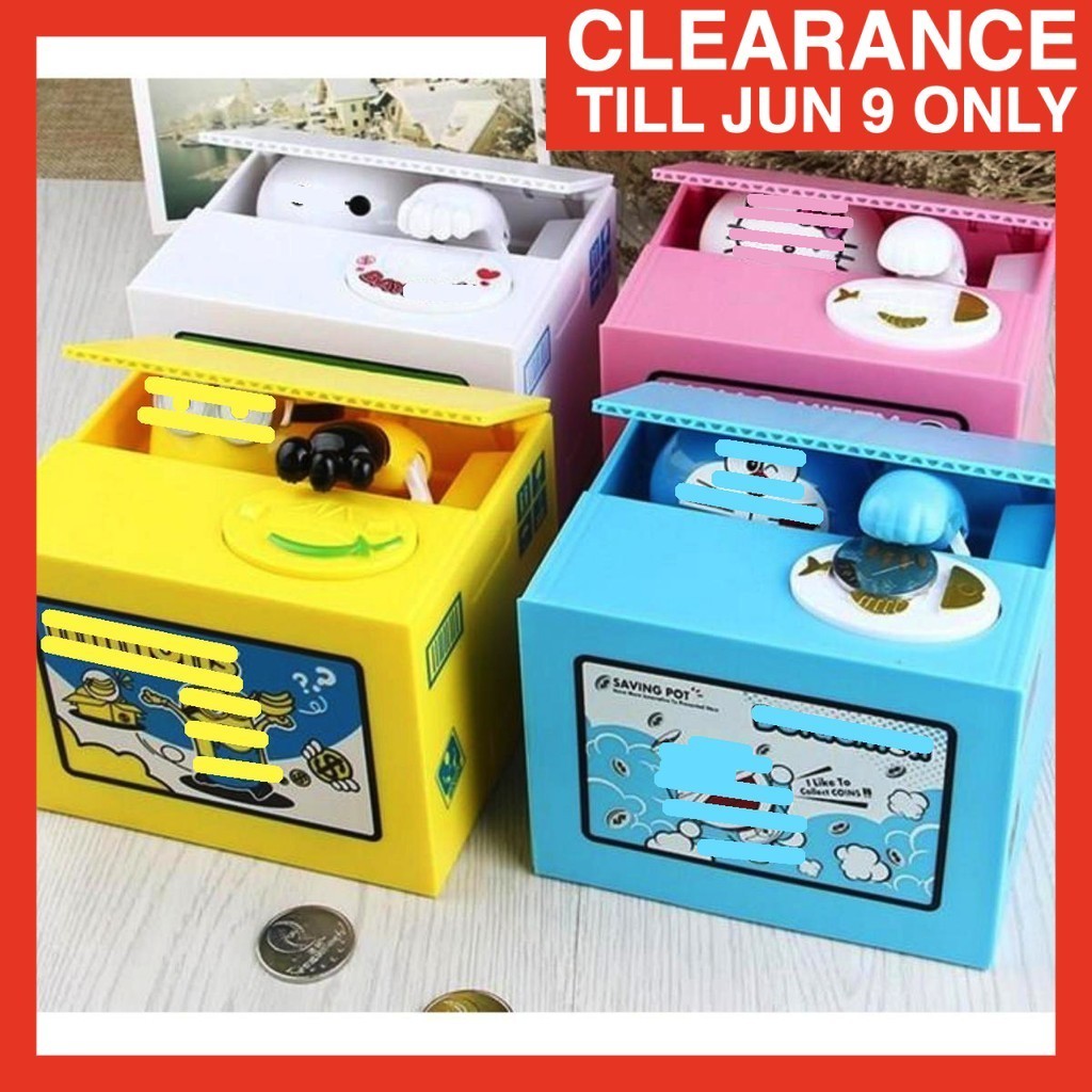 (MULTIPLE CHARACTERS) Cute Doramon Baymx H Kitty Mini0ns Panda Coin Box ...